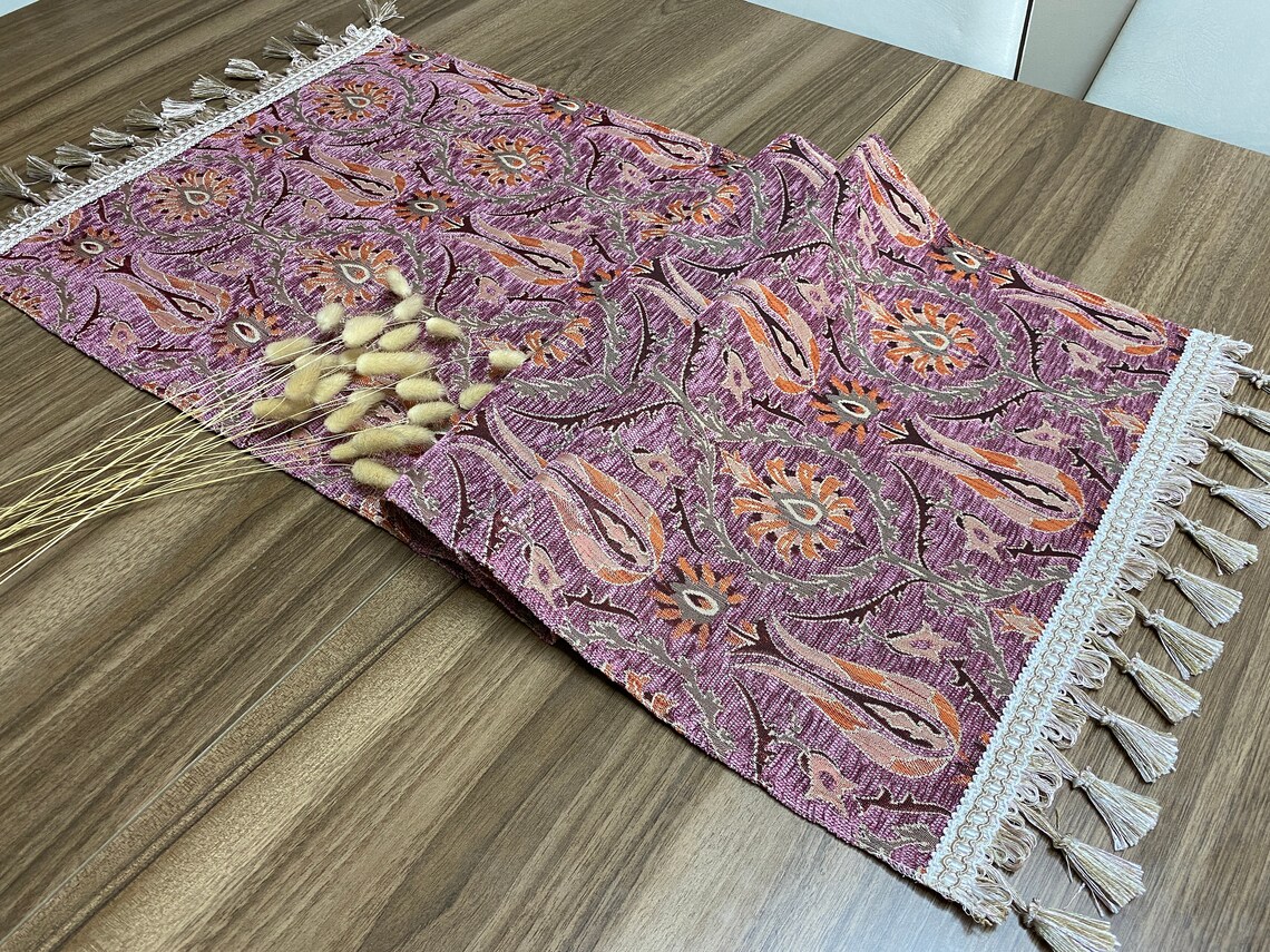 Fuchsia Turkish Turkish Table Runner Boho Table Runner for - Etsy