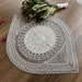 Cream Lace Doily, Lace Table Mat, Lace Doily Placemats, Doily Vintage ...
