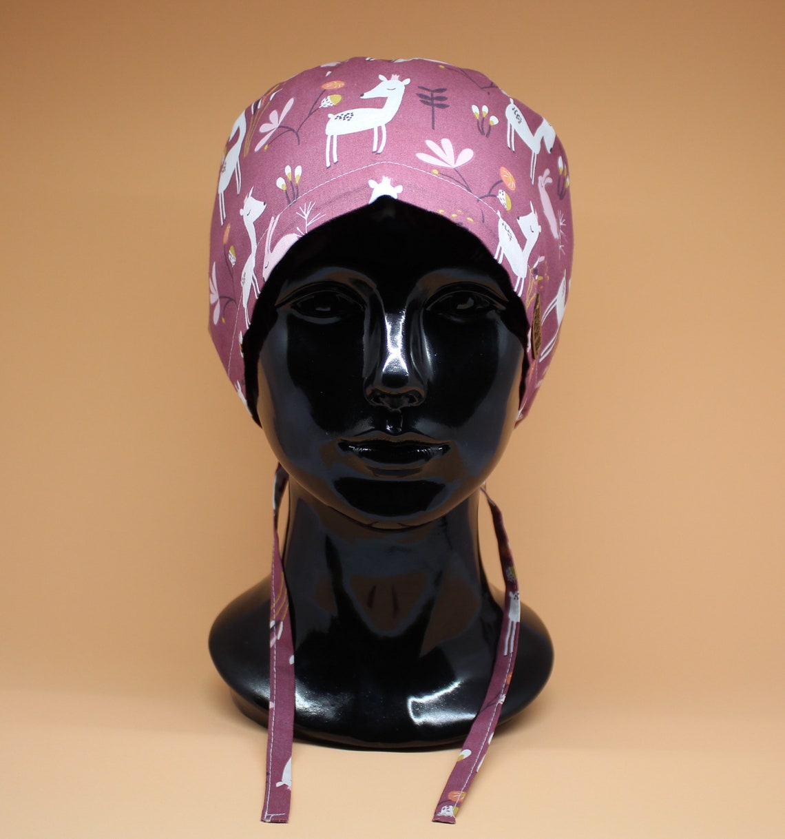 Deer Scrub Hat, Magenta Surgical Cap, Surgical Scrub Hat, Bouffant ...