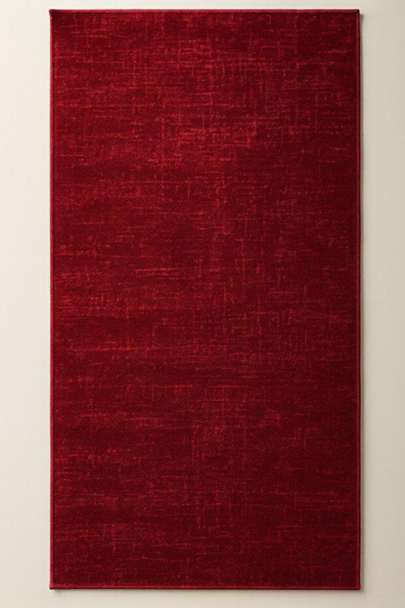 Luxurious Red Turkish Runner Rug With Anti-slip Backing – Modern ...