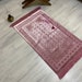 Soft Thick Pink Prayer Mat Sejadah Prayer Mat With - Etsy