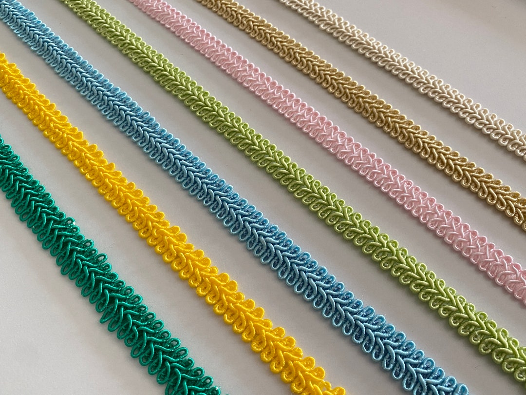 Colorful Braid Gimp Trims - Width 15 Mm, (0.55"), Upholstery Sofa Trim ...