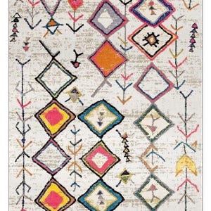 Custom Size Non-slip Runner: Colorful Bohemian Design, Machine Washable ...