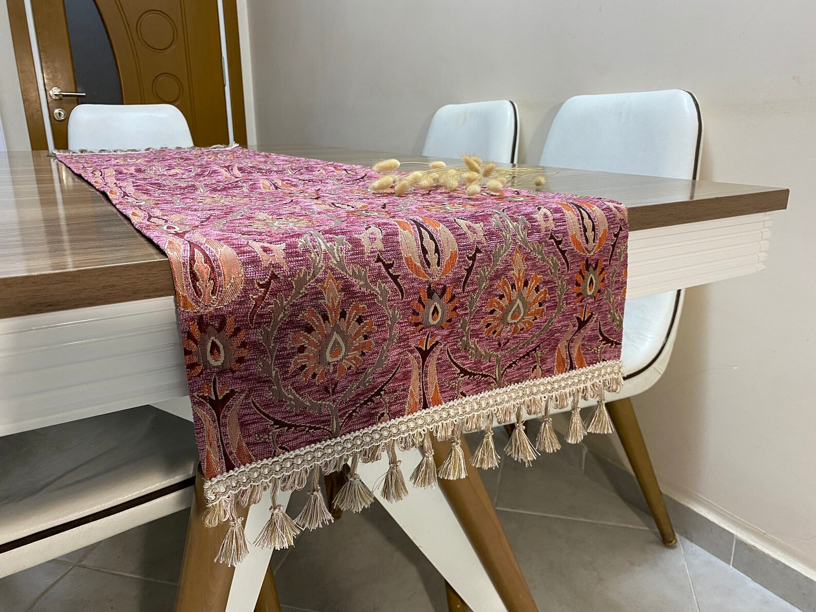 Fuchsia Turkish Turkish Table Runner Boho Table Runner for - Etsy