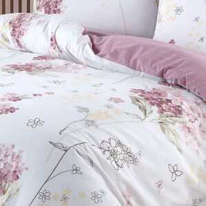 Floral Duvet Cover Set: Fitted Sheet & Pillowcases, Comfort, Stylish, Soft and Durable Bedding ...