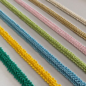 Colorful Braid Gimp Trims - Width 15 Mm, (0.55"), Upholstery Sofa Trim ...