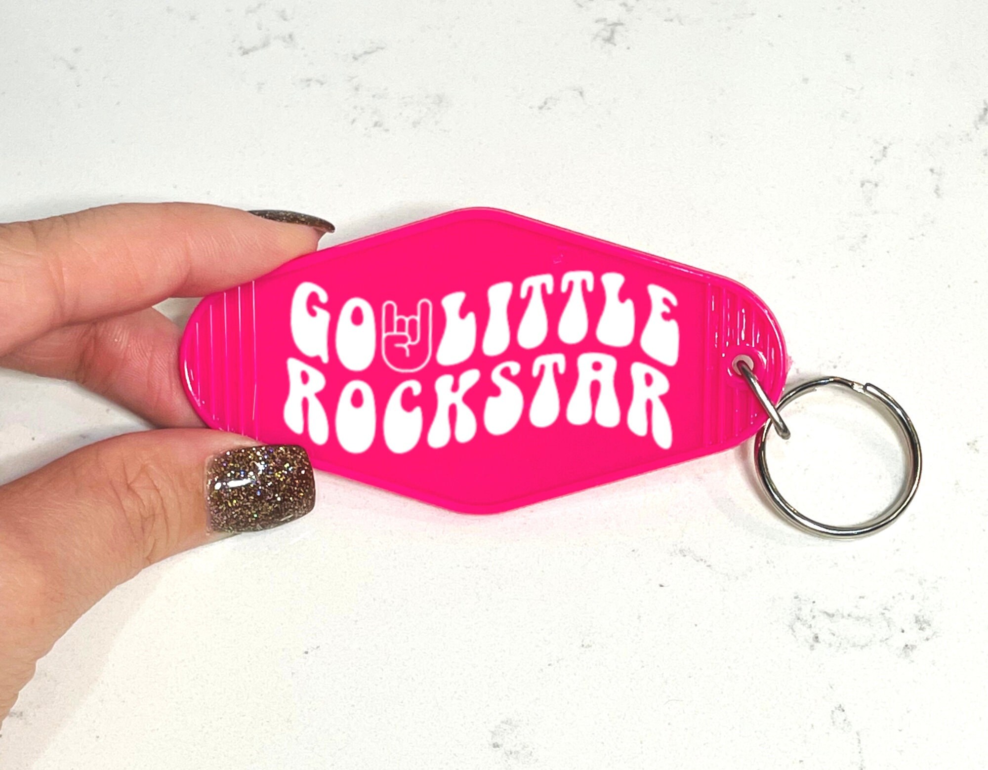 Go Rockstar Motel Keychain - Etsy