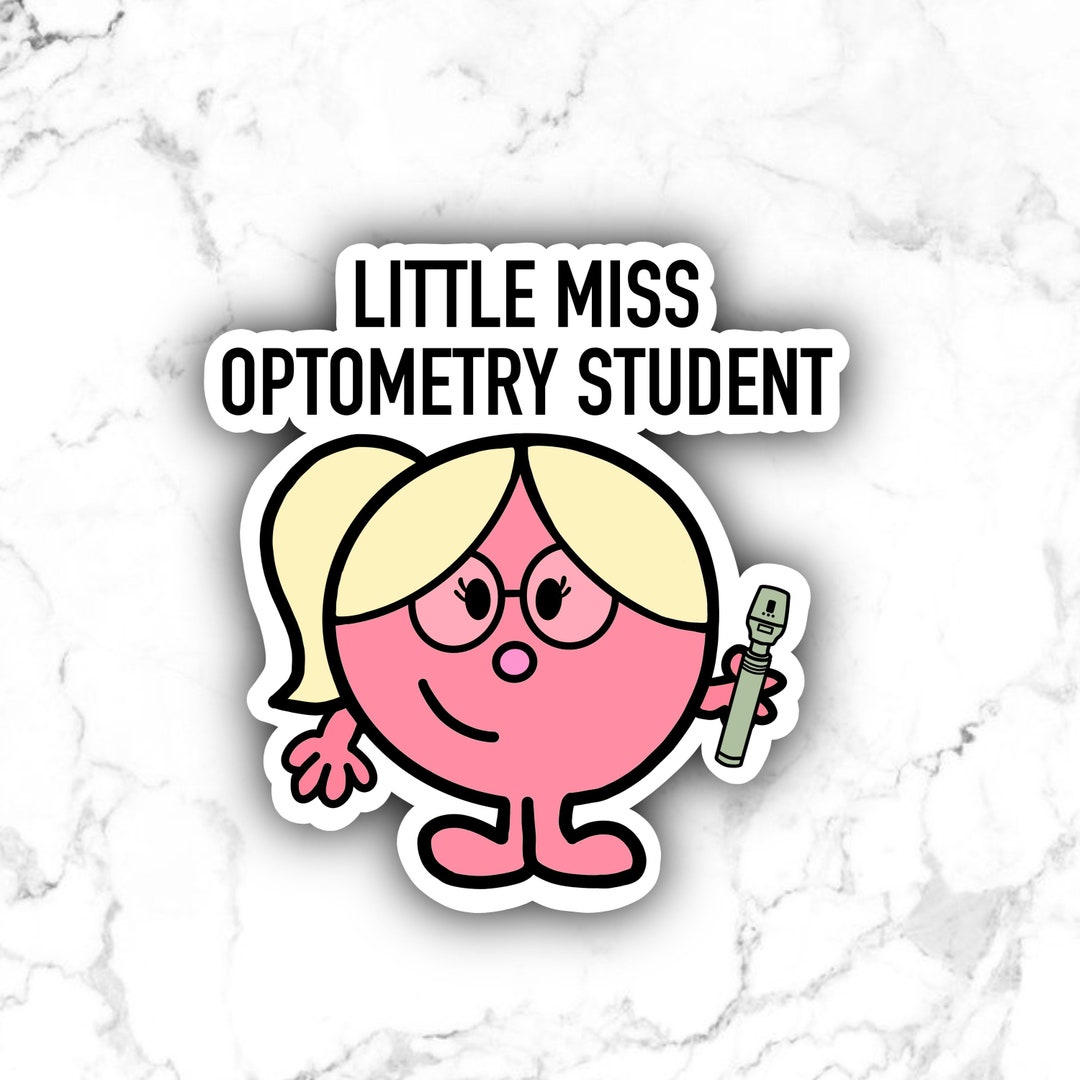 Waterproof Little Miss Optometry Student Sticker Eye Sticker Optometry ...