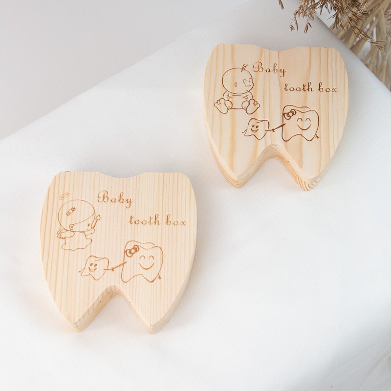 Wooden Baby Tooth Holder - Etsy