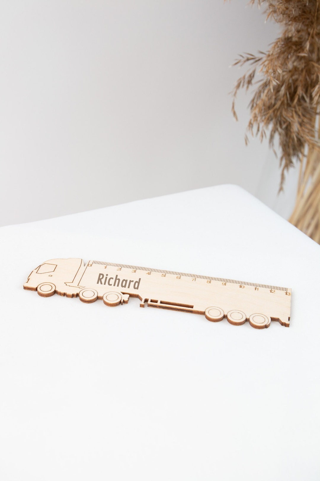 Personalized Wooden Ruler Cat or Truck, Back to School, Wooden School ...