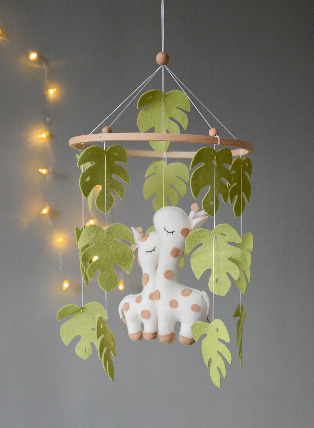 Safari Baby Nursery Mobile, Cute Giraffe Mobile, Nursery Baby Mobile ...