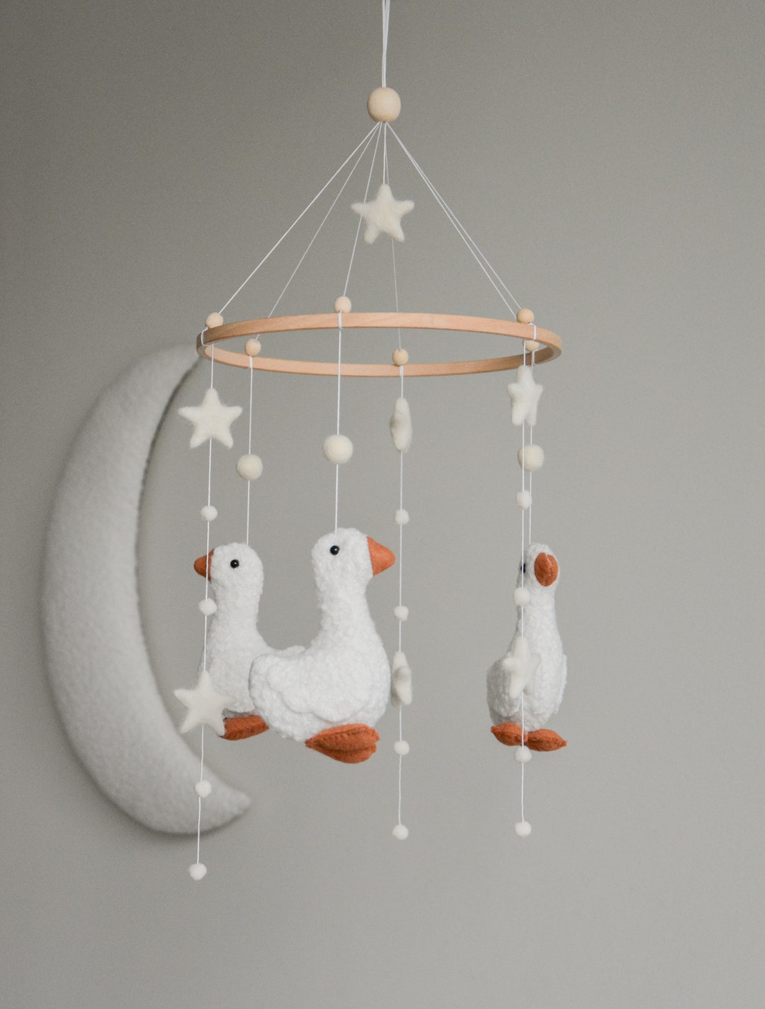 Duck Nursery Baby Mobile, Neutral Baby Mobile, Goose Nursery Baby ...