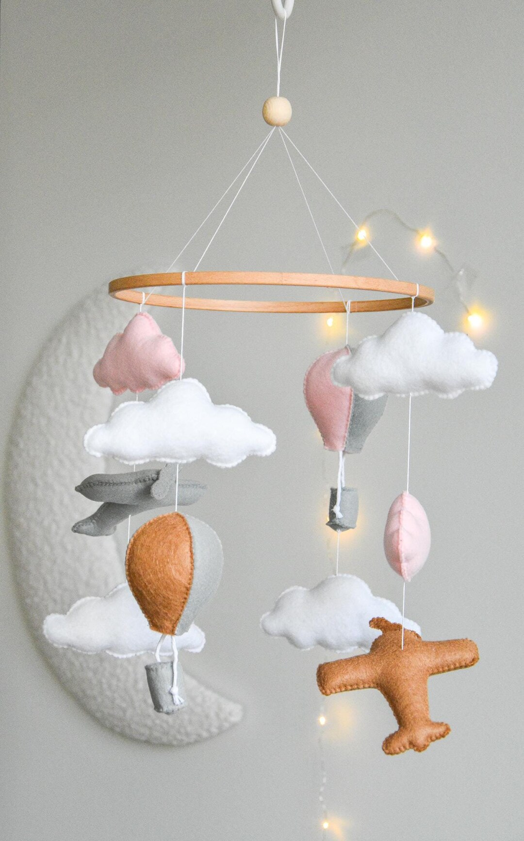 Airplane Nursery Baby Mobile, Space Crib Mobile, Baby Mobile Air ...