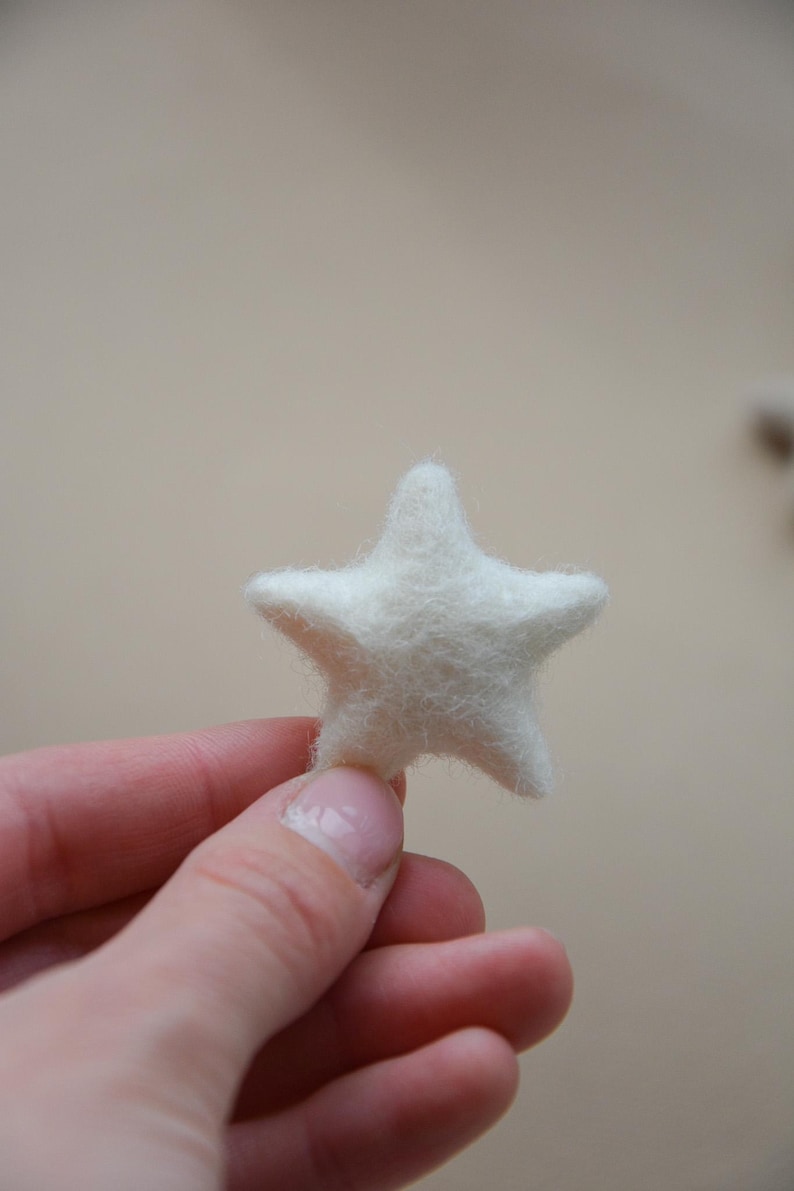 30mm - 100% Wool Felt Stars - Set of 10 Pcs - 93 Different Colors ...