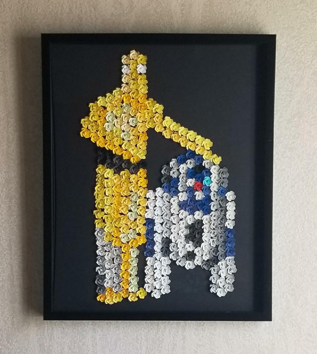 C 3PO and R2 D2 in Origami - Etsy