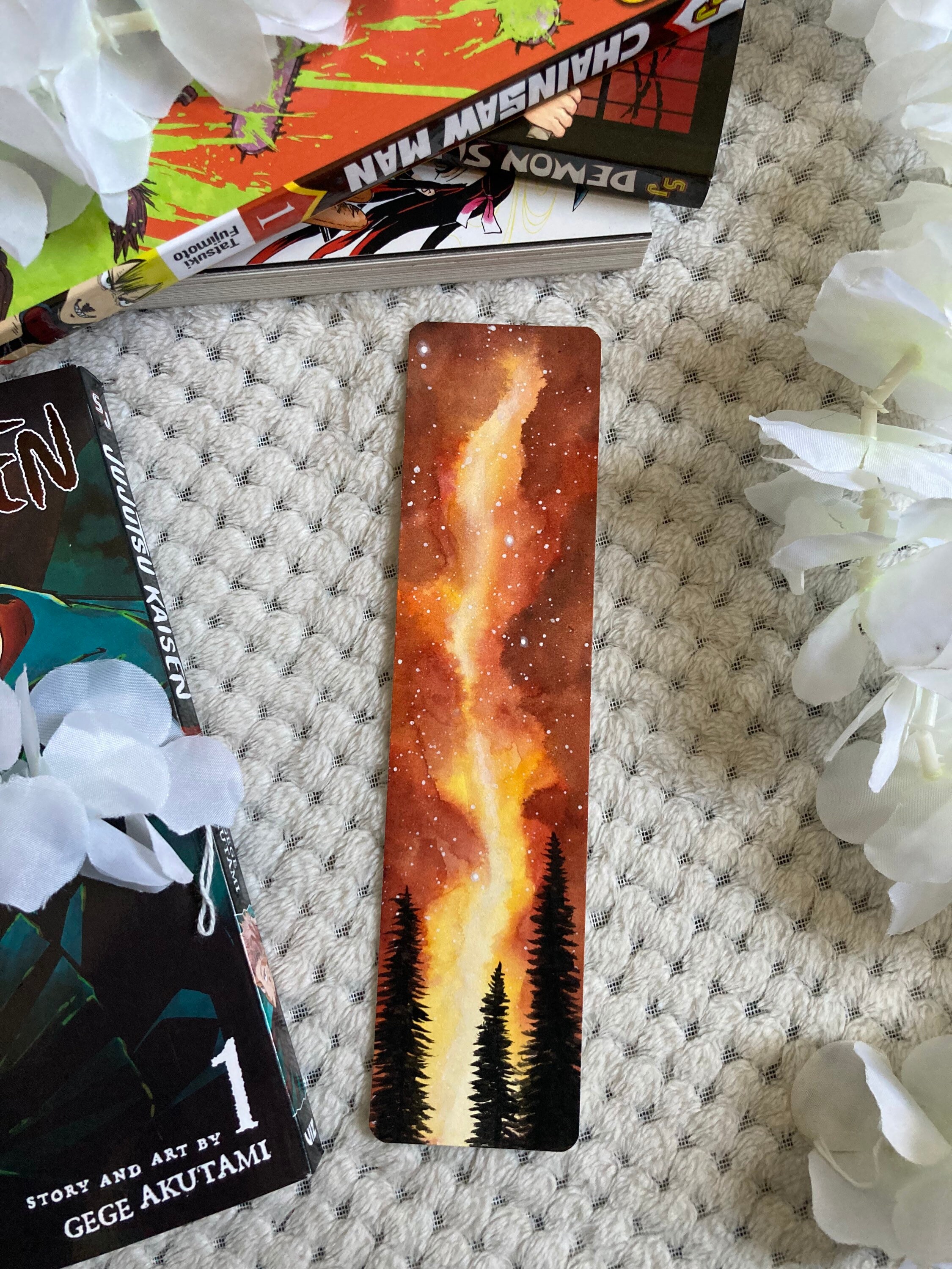 Galaxy Space Bookmarks - Hand Painted - Gift - Watercolour Bookmark ...