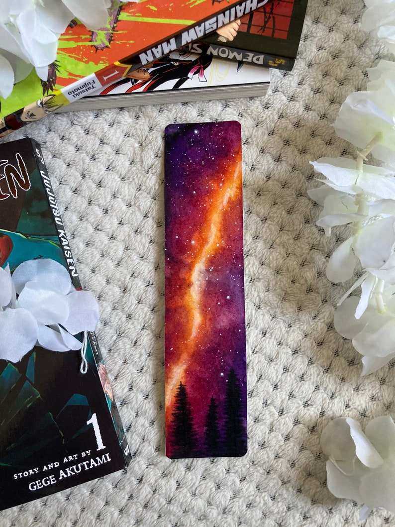 Galaxy Space Bookmarks - Hand Painted - Gift - Watercolour Bookmark ...
