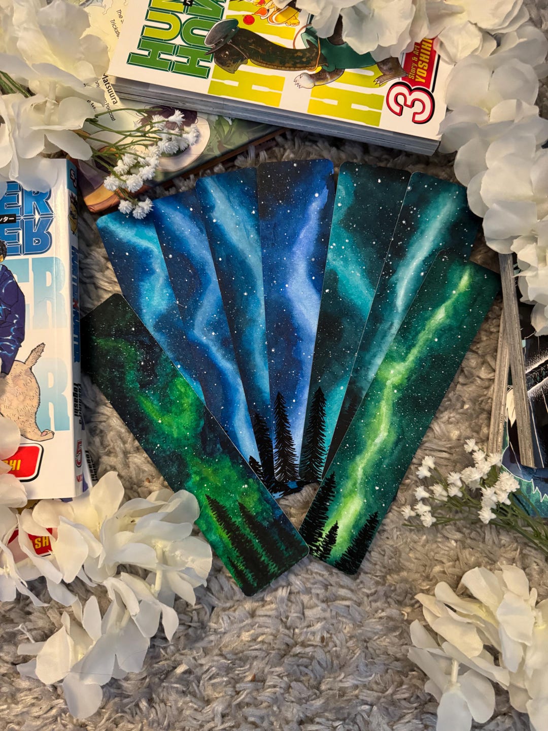 Galaxy Space Bookmarks - Hand Painted - Gift - Watercolour Bookmark ...