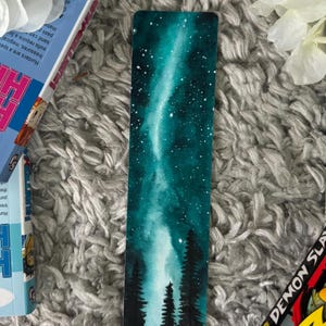 Galaxy Space Bookmarks - Hand Painted - Gift - Watercolour Bookmark ...