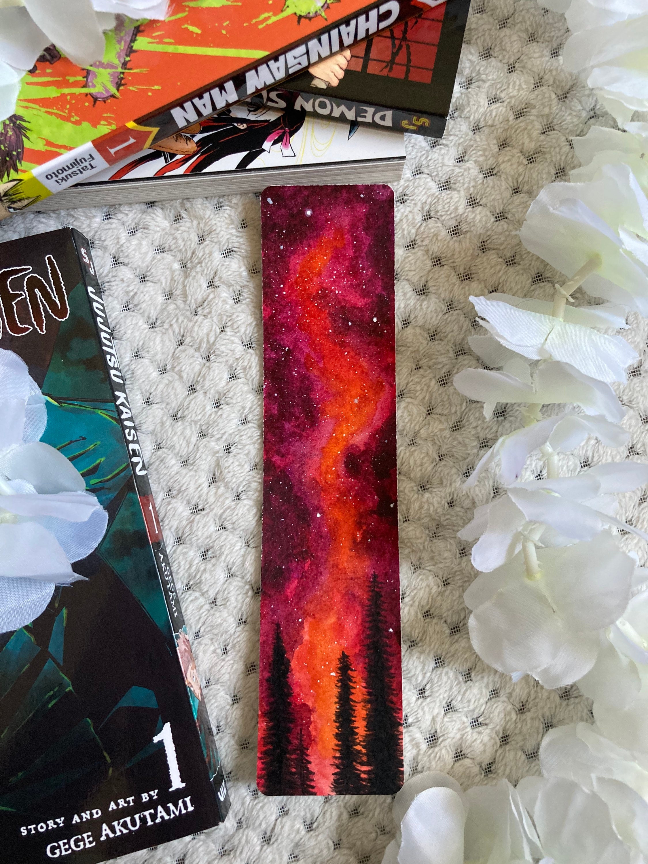 Galaxy Space Bookmarks - Hand Painted - Gift - Watercolour Bookmark ...
