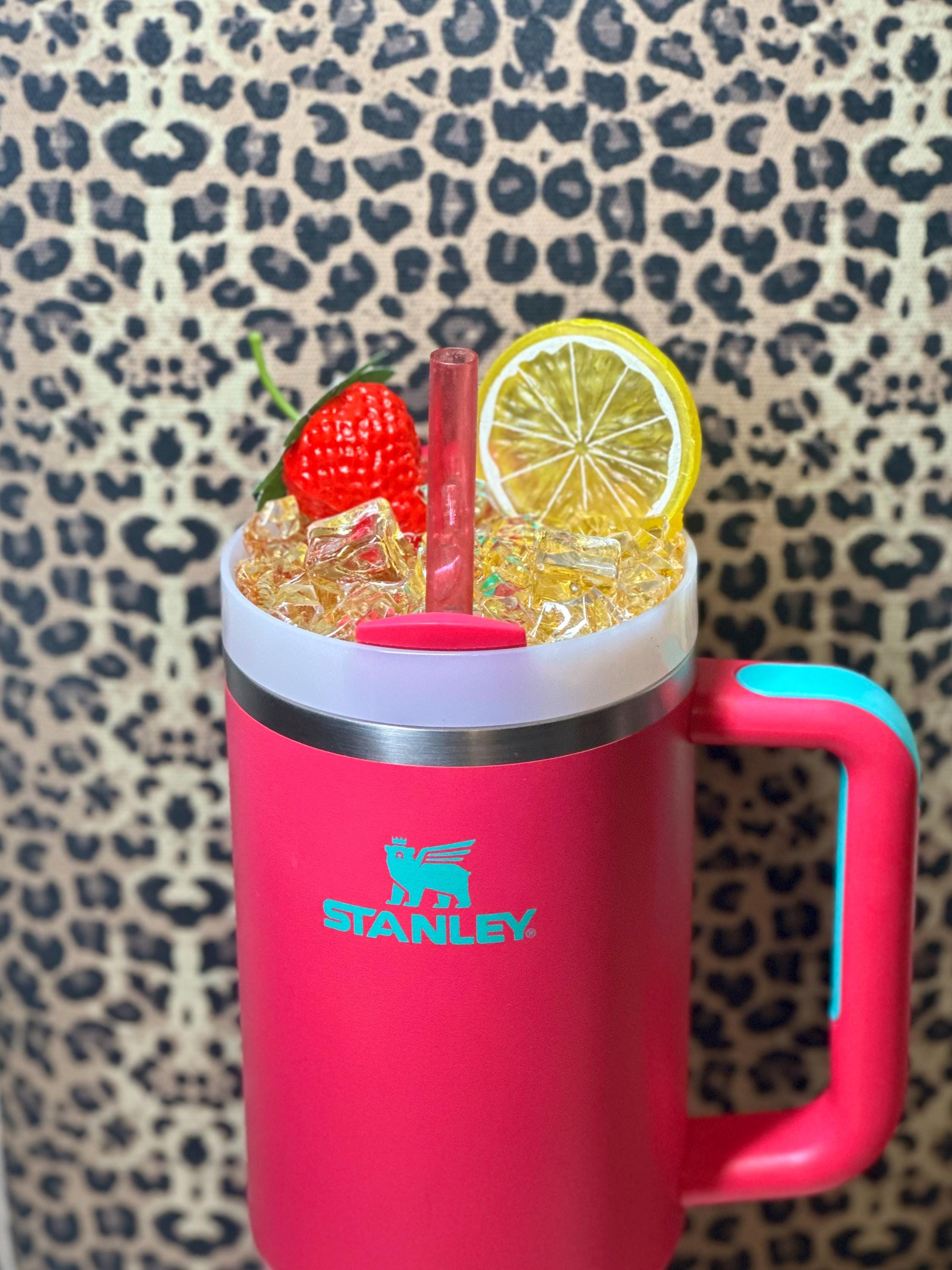 Stanley Accessory Topper - Faux Strawberry Lemonade Stanley Topper - Etsy