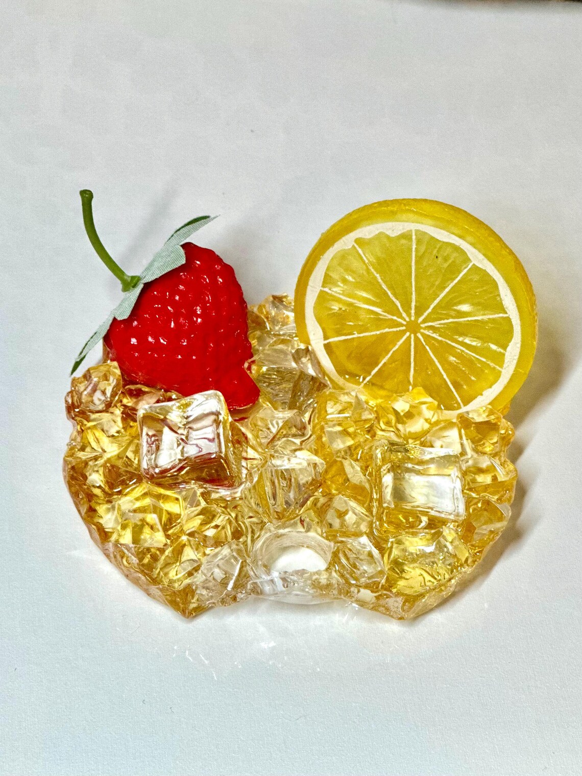 Stanley Accessory Topper - Faux Strawberry Lemonade Stanley Topper - Etsy