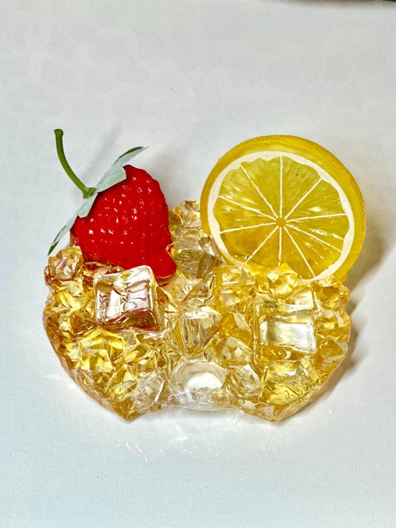 Stanley Accessory Topper - Faux Strawberry Lemonade Stanley Topper - Etsy