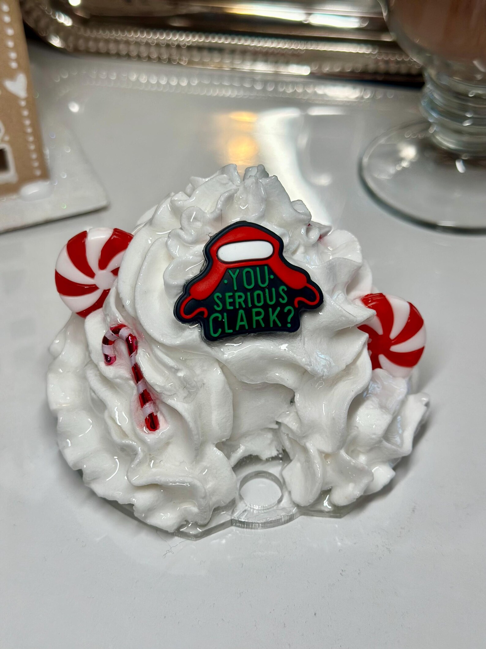 40oz Stanley Accessory Topper - Faux Christmas Vacation Themed Whipped ...