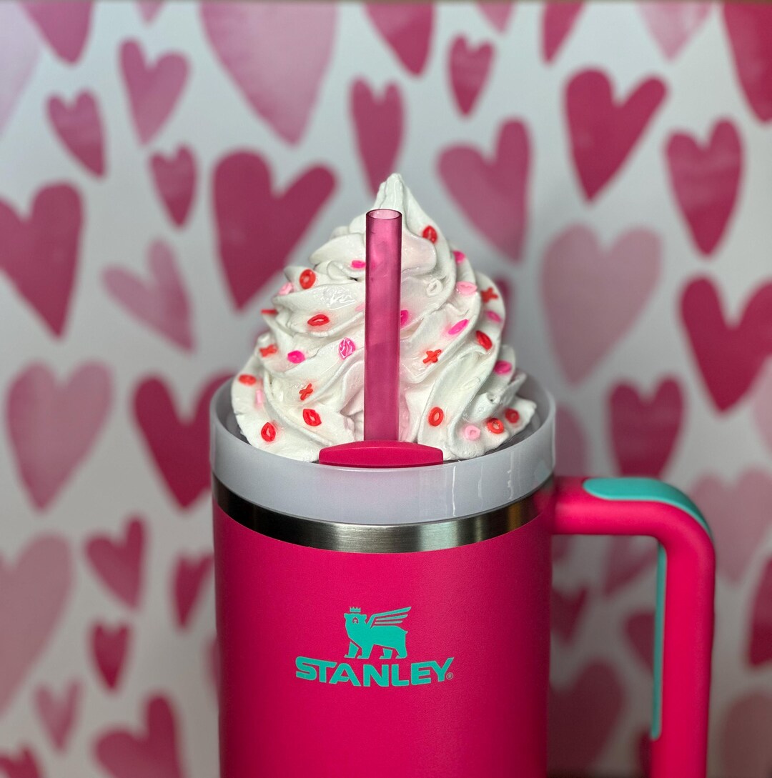 40oz Stanley Accessory Topper - Faux Valentine’s Day Whipped Cream ...