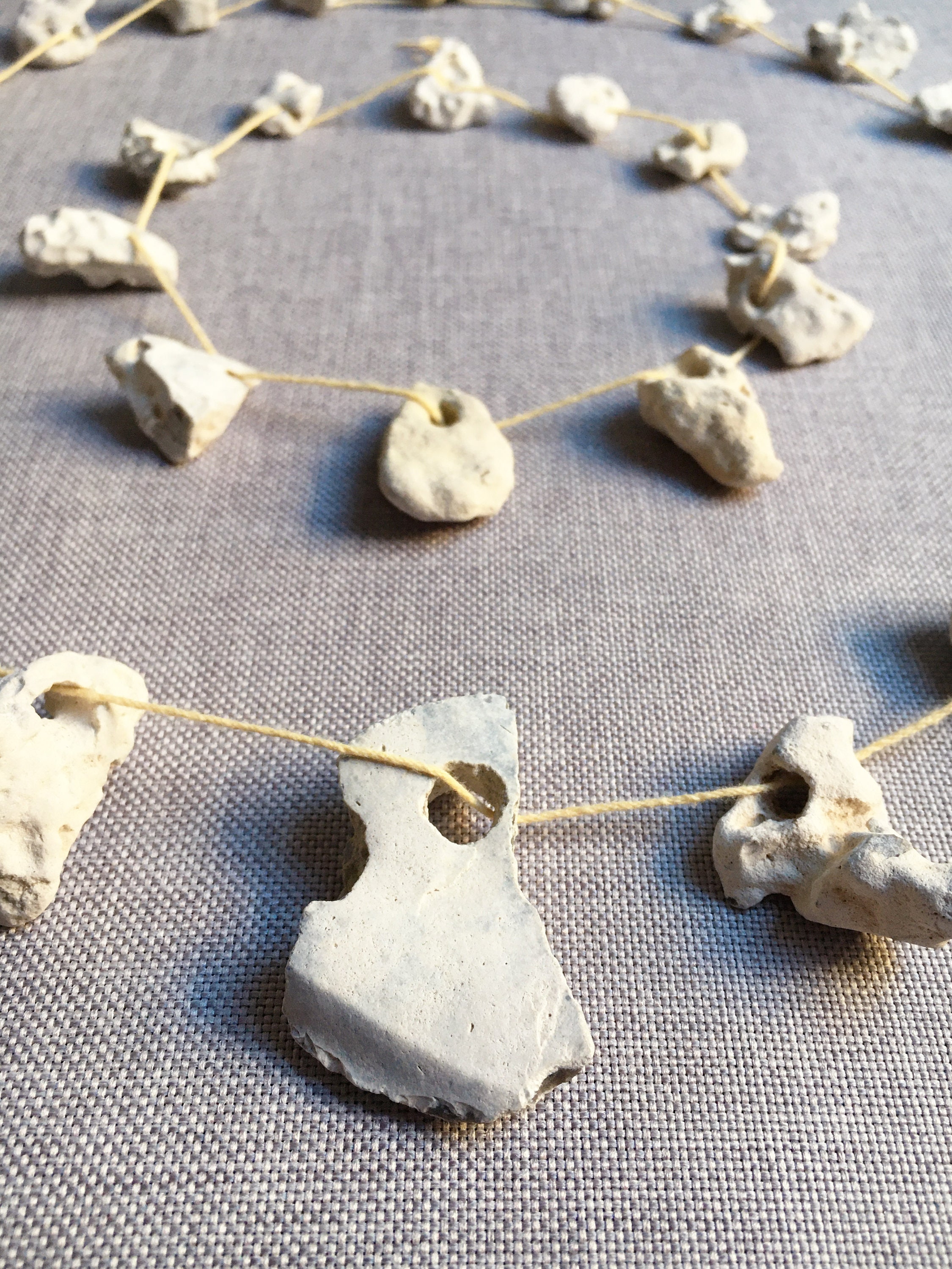 32 White Holey Stones Hag Stone Pendants Odin Stone Witch Stone Adder ...