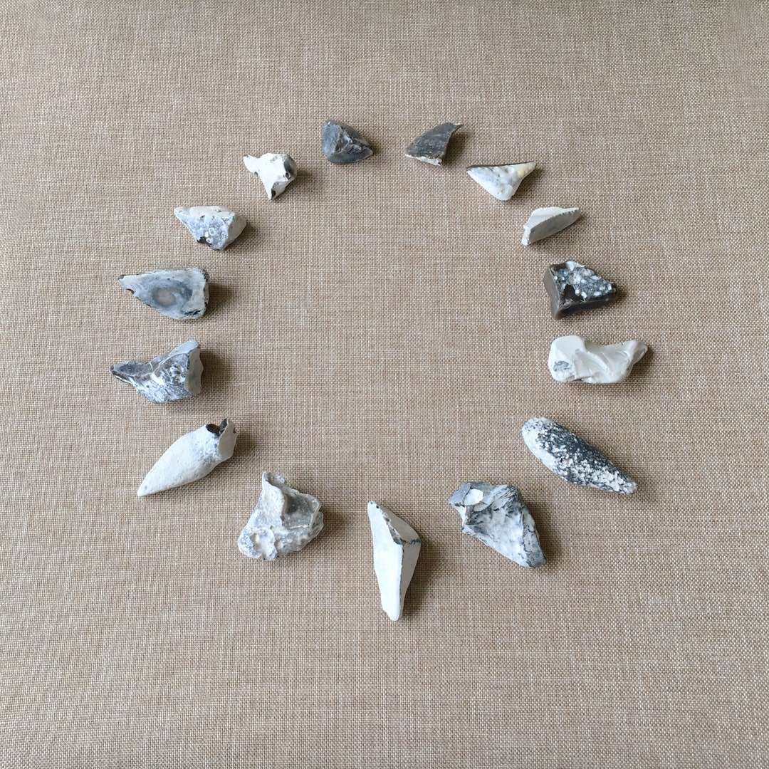Set of 15 Flint Stones Natural Gray Rock for Pendants Beach Rocks Flint ...