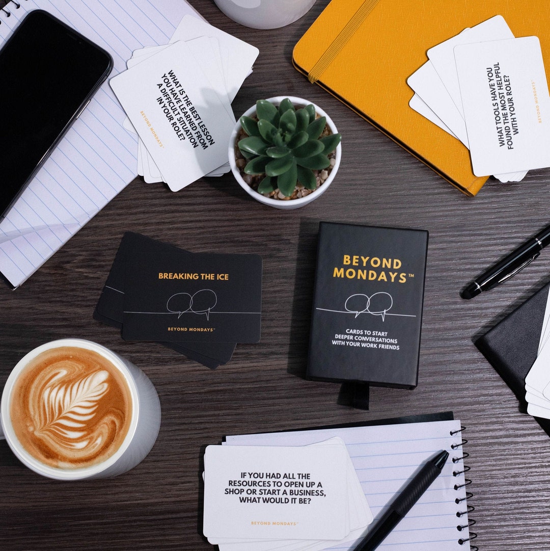 55 Team Building Conversation Cards | Icebreaker Deep Questions ...