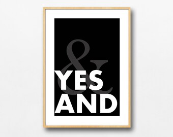 Yes and Improv Gift - Etsy