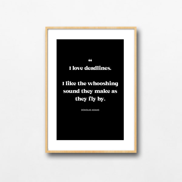 Douglas Adams Quote - Etsy