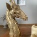 Large Giraffe Statue Sculpture,gold Giraffe Sculpture ,16 Inches ,41 Cm ...