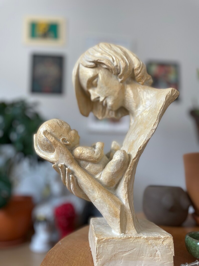 Mom and Baby Statue mother's Day Giftlarge Lady - Etsy