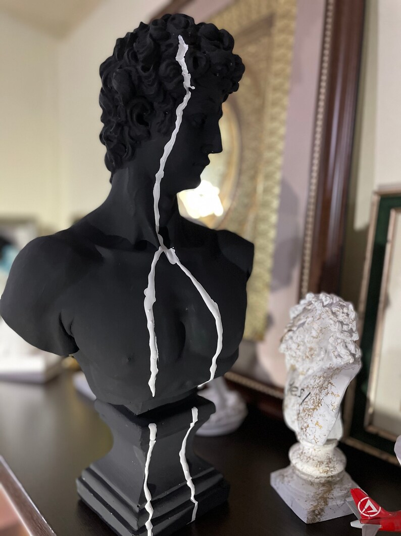 Large David Sculpture Statue17 Inches David Bust Statue - Etsy
