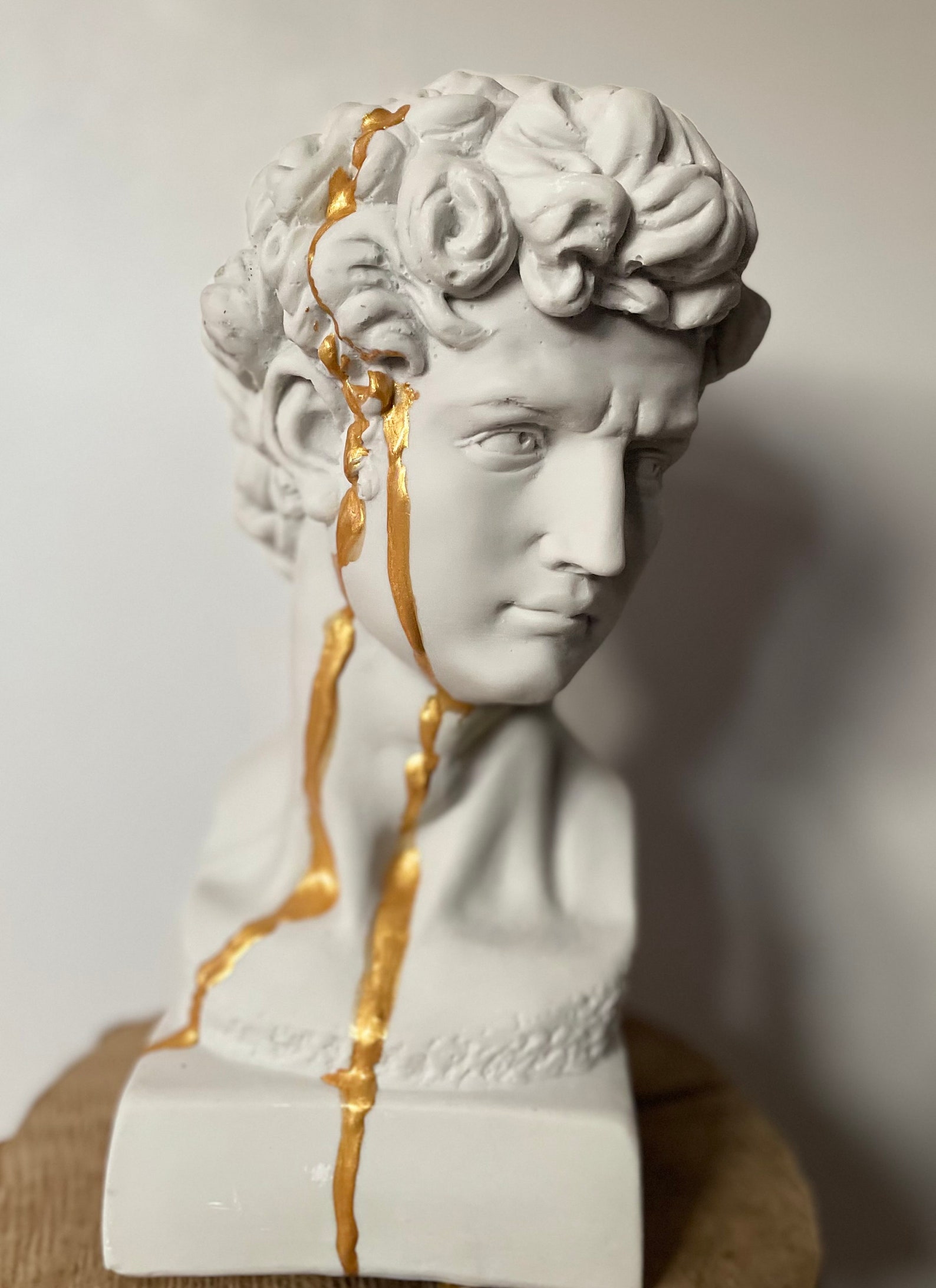 Grande statue de sculpture de David statue de buste de David - Etsy France