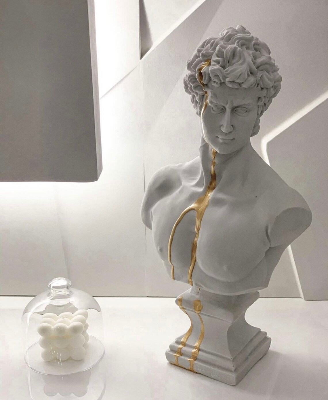 Grande statue de sculpture de David statue de buste de David - Etsy France