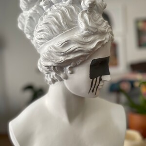 Large Helen Sculpture Statue, Helen Bust Statue,grey Mask Bust, Helen ...
