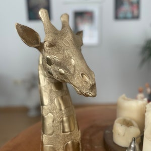 Large Giraffe Statue Sculpture,gold Giraffe Sculpture ,16 Inches ,41 Cm ...