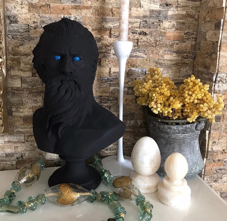 Poseidon Statue 15 Ancient Greek S Poseidon Chest Bust | Etsy