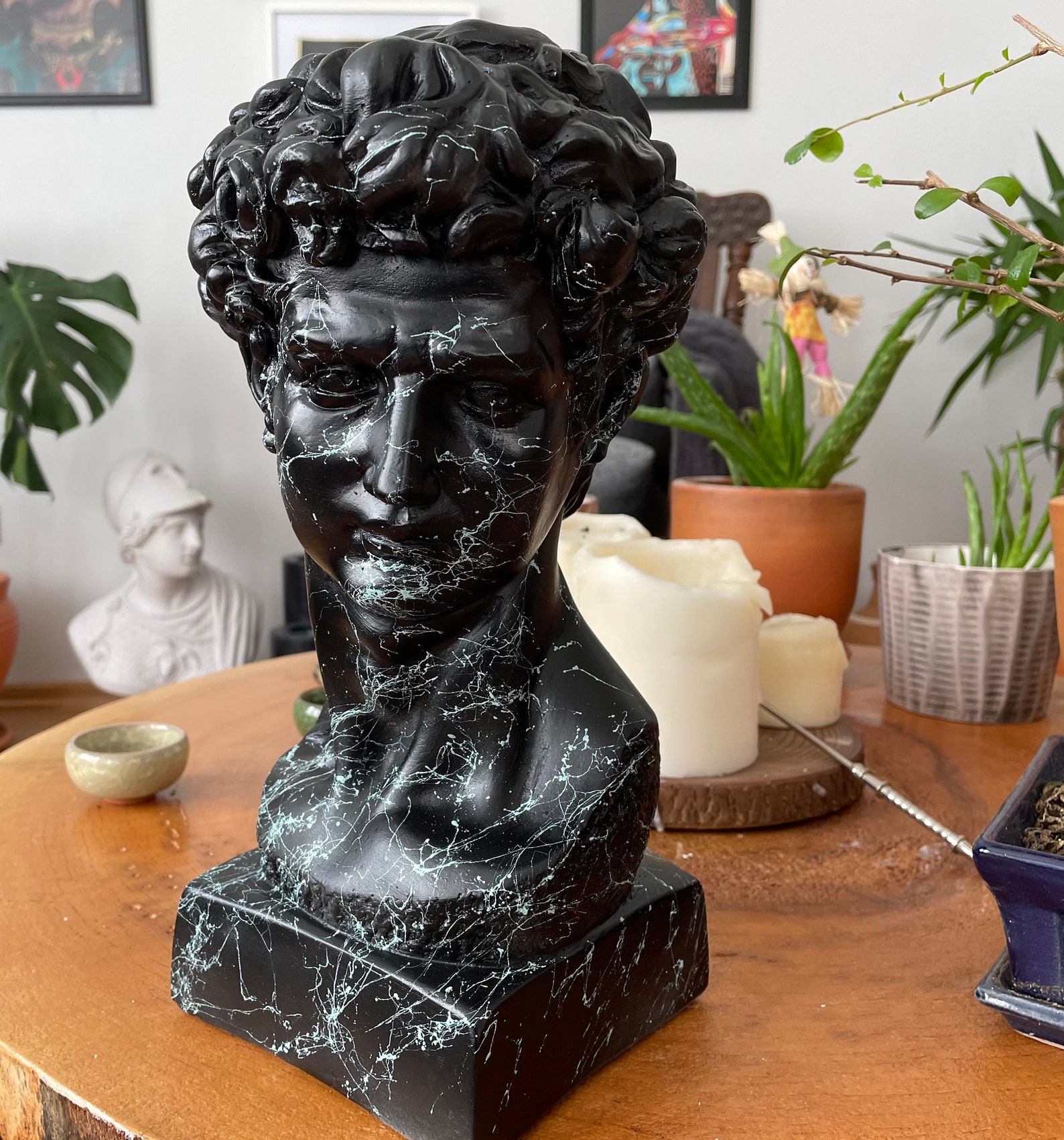 Large David Sculpture Statue13 Inches David Bust Statue | Etsy