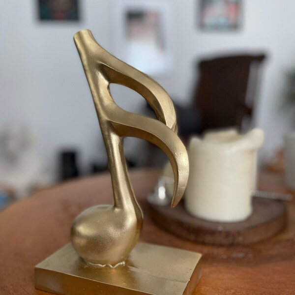 Large Gold Music Note - Etsy