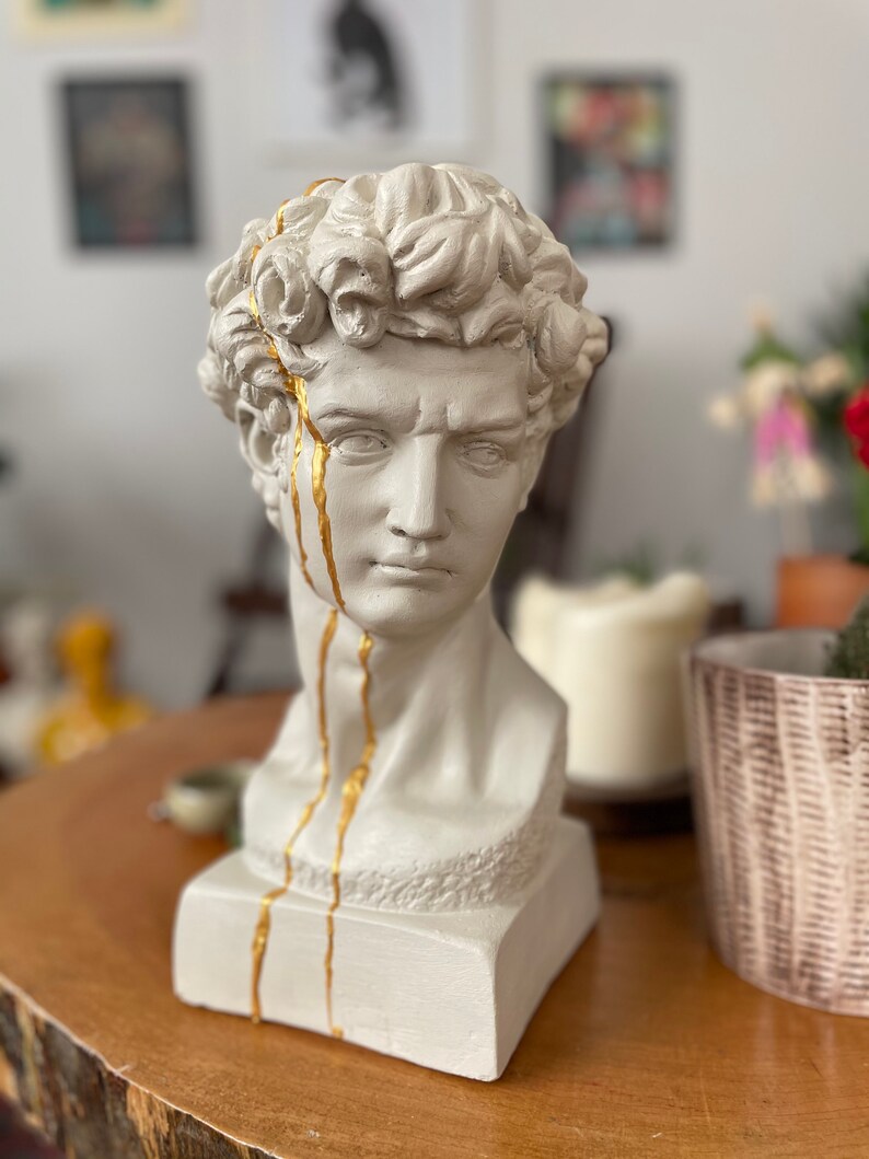 Large David Sculpture Statue 17 Inches David Bust Statue - Etsy