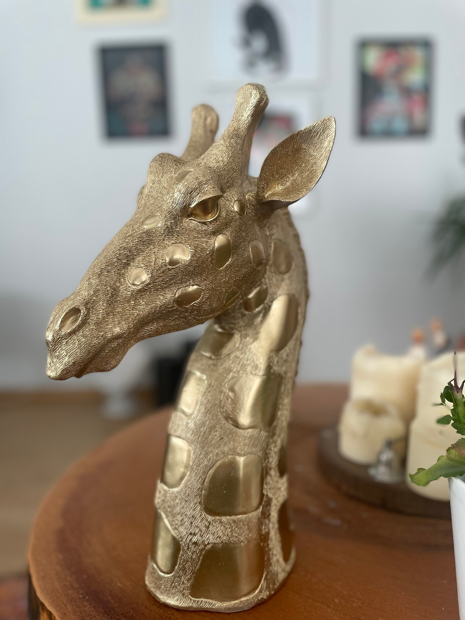 Large Giraffe Statue Sculpturegold Giraffe Sculpture 16 - Etsy