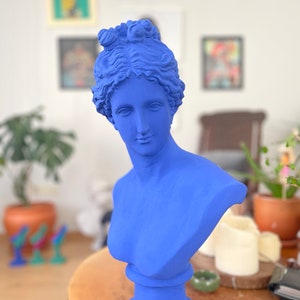 Large Helen Sculpture Statue ,22 Inches Statue,night Blue Bust, Helen ...
