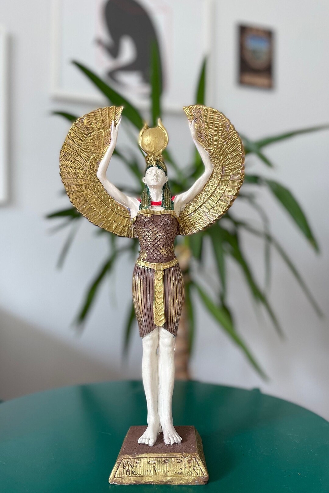 Egyptian Goddess Isis Open Wings Statue ,13 Inches , Large God Statue ...