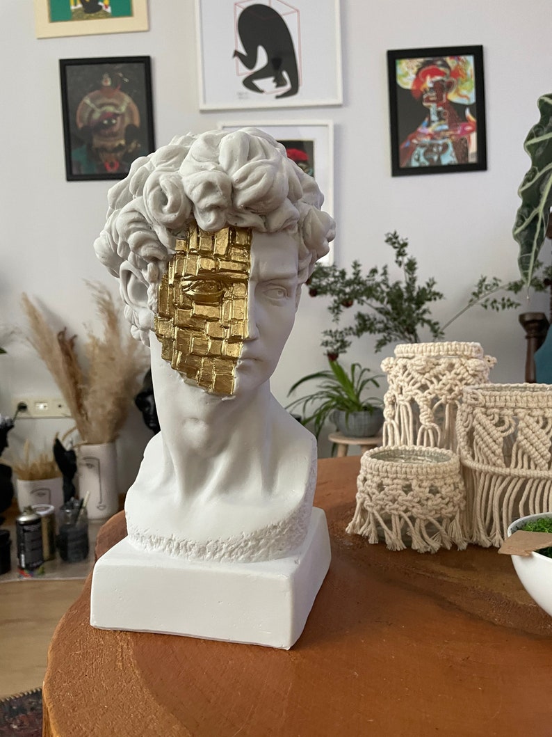 Large David Sculpture Statue13 Inches David Bust Statue - Etsy