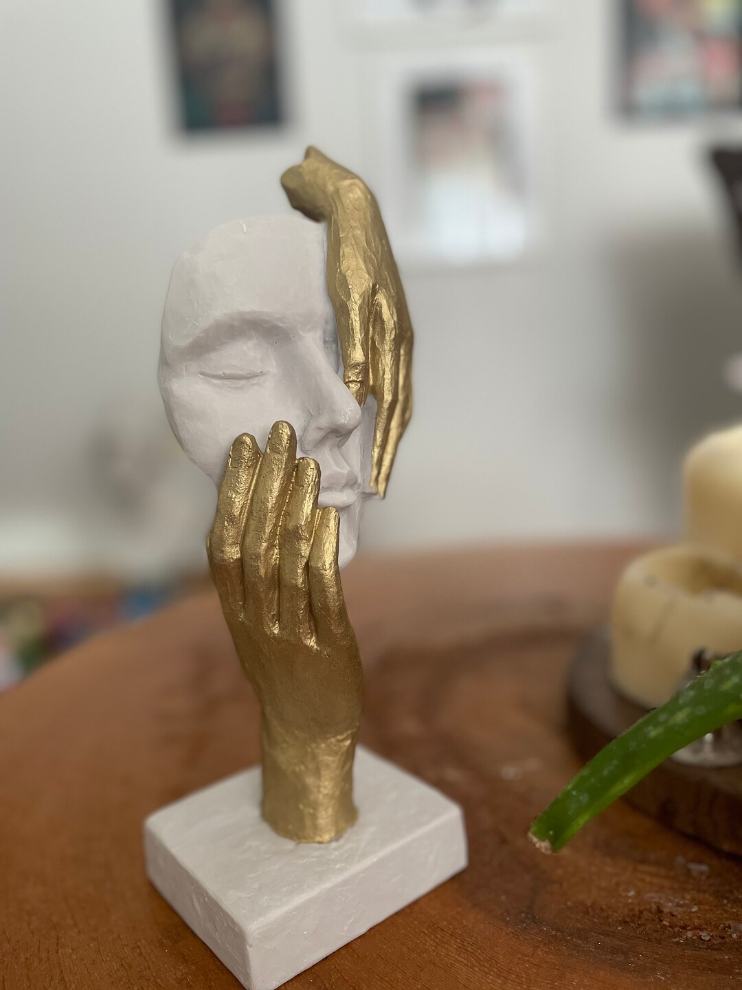 Mask Sculpture Statue,10 Inches,housewarming Gifts,creative Abstract ...